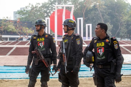 Rapid Action Battalion Rab Members Stand Editorial Stock Photo - Stock ...