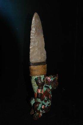 Aztec Exhibit British Museum Wooden Knife Editorial Stock Photo - Stock ...
