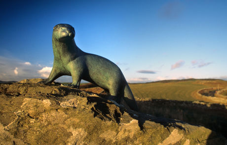 Gavin Maxwell Memorial Otter Monreith Galloway Editorial Stock Photo ...