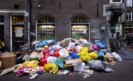 Amsterdam City Center Amsterdam Amount Waste Editorial Stock Photo ...
