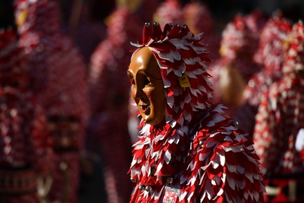 Costumed Reveller Takes Part Great Fools Editorial Stock Photo - Stock ...