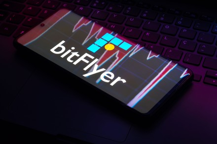 This Photo Illustration Bitflyer Logo Seen Editorial Stock Photo ...