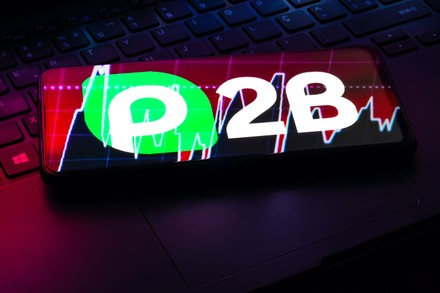 This Photo Illustration P2b Logo Seen Editorial Stock Photo - Stock Image | Shutterstock