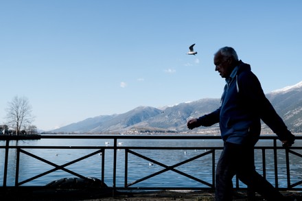 People Enjoy Their Time Pamvotida Lake Editorial Stock Photo - Stock ...