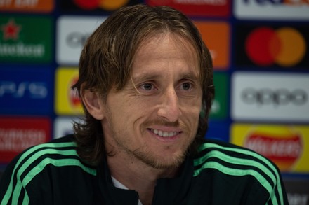 Real Madrids Luka Modric Attends Press Editorial Stock Photo - Stock ...