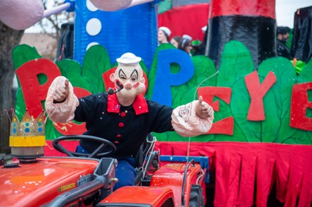 Popeyes Masked Float During Santa Rufina Editorial Stock Photo - Stock ...