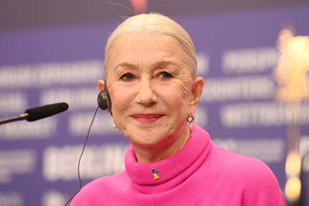 British Actress Helen Mirren Attends Press Editorial Stock Photo ...