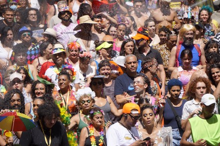 Revelers Dancing During Annual Street Block Editorial Stock Photo ...