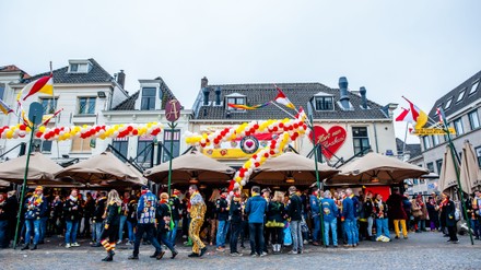 People Wearing Official Oeteldonk Traditional Costume Editorial Stock ...