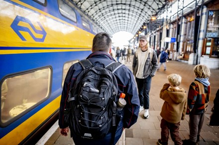Ns Staff On Platform Ns Train Editorial Stock Photo - Stock Image ...