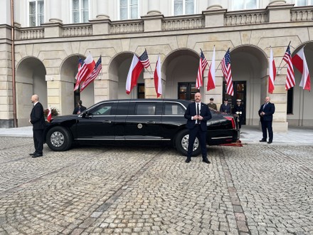 Security Officers Stand Guard Outside Presidential Editorial Stock ...