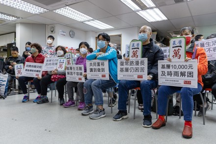 Underprivileged Residents Hold Signs They Watch Editorial Stock Photo ...