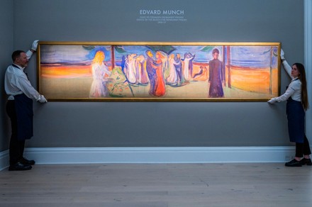 Fourmetrelong Painting By Edvard Munch Once Editorial Stock Photo ...
