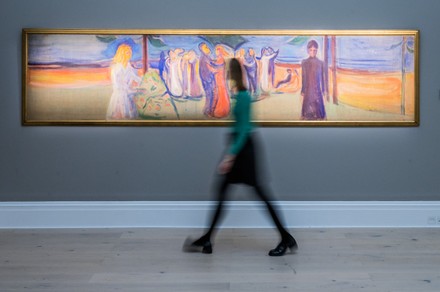 Fourmetrelong Painting By Edvard Munch Once Editorial Stock Photo ...