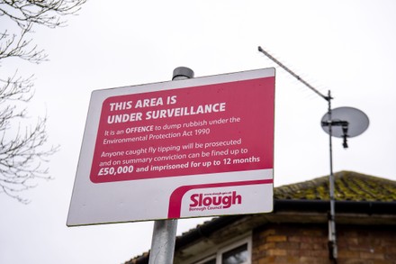 Despite Signs Slough Borough Council Chalvey Editorial Stock Photo ...