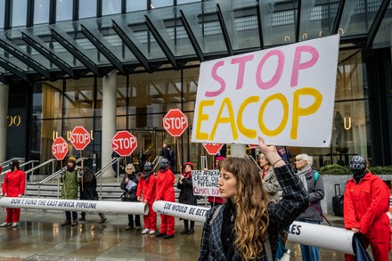 Protesters Visit Three Banks City London Editorial Stock Photo - Stock ...