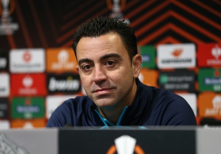Fc Barcelona Manager Xavi Attends Press Editorial Stock Photo - Stock ...