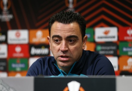Fc Barcelona Manager Xavi Attends Press Editorial Stock Photo - Stock ...