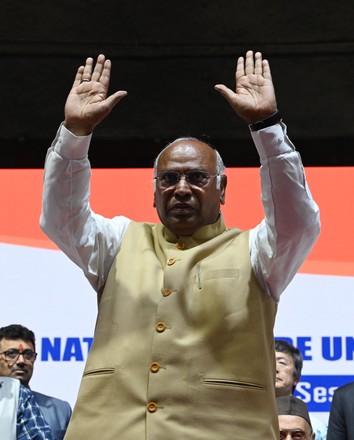 Congress President Mallikarjun Kharge During 33rd Editorial Stock Photo ...