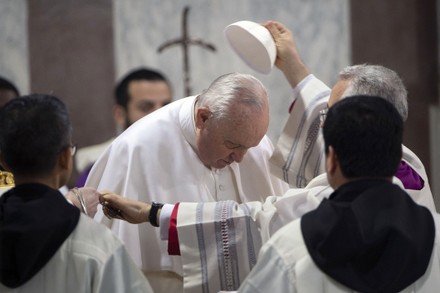 Pope Francis Leads Ash Wednesday Mass Editorial Stock Photo - Stock ...