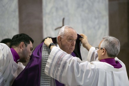 Pope Francis Leads Ash Wednesday Mass Editorial Stock Photo - Stock ...