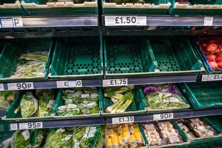 Fruit Vegetable Shelves Supermarket Branch Wimbledon Editorial Stock ...