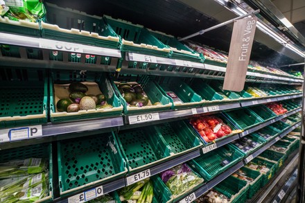 Fruit Vegetable Shelves Supermarket Branch Wimbledon Editorial Stock ...