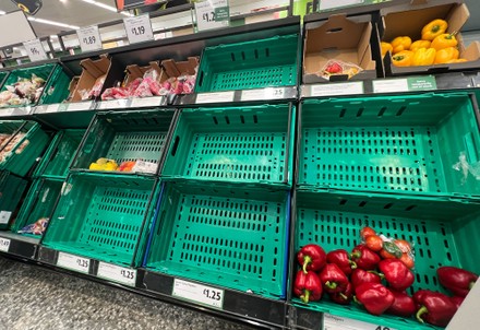 Empty Crates Fruit Vegetables Morrisons Supermarket Editorial Stock ...