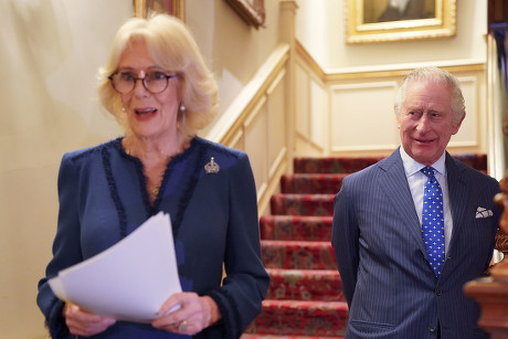 Camilla Queen Consort Meets Toby Stephens Editorial Stock Photo - Stock ...