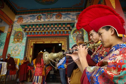 Masked Deity Perform Cham Dance Sherpa Editorial Stock Photo - Stock ...