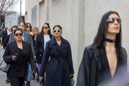 Milan Italy News Guests Entering Prada Editorial Stock Photo - Stock ...