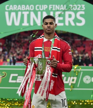 Marcus Rashford Manchester United Poses Efl Editorial Stock Photo ...