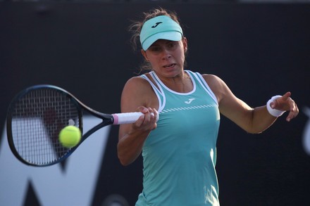 Polish Tennis Player Magda Linette Action Editorial Stock Photo - Stock ...