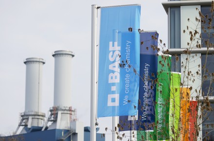 Basf Chemical Company Flags Flie Ahead Editorial Stock Photo - Stock ...
