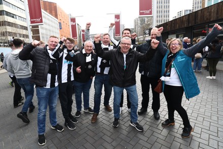 Newcastle United Fans On Olympic Way Editorial Stock Photo - Stock ...