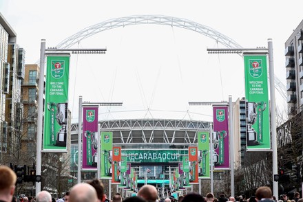 Wembley Way Branded Flags Editorial Stock Photo - Stock Image ...