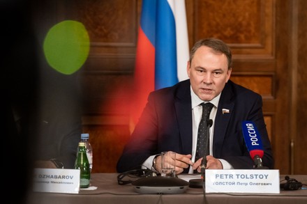 Pyotr Tolstoy Head Russian Delegation Osce Editorial Stock Photo ...