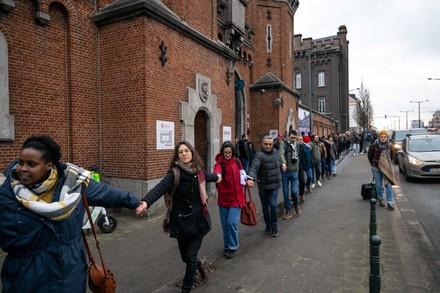 Illustration Picture Shows Asylum Seekers Various Editorial Stock Photo ...