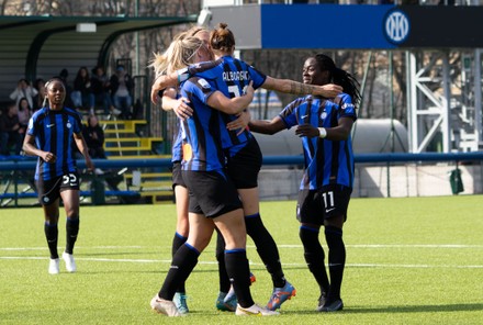 Inter Celebrates Lisa Alborghetti Goal Editorial Stock Photo - Stock ...