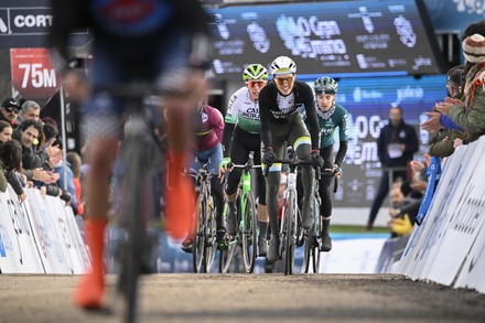 Riders Cross Finish Line Third Stage Editorial Stock Photo - Stock ...
