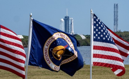 American Flags Nasa Flag Wave Breeze Editorial Stock Photo - Stock ...