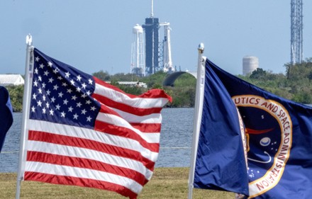 American Flag Nasa Flag Wave Breeze Editorial Stock Photo - Stock Image ...