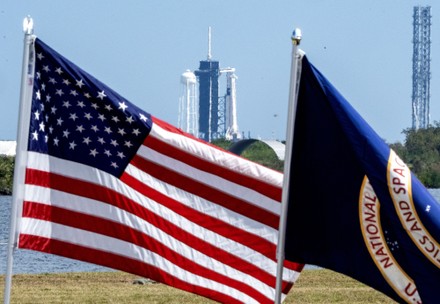American Flag Nasa Flag Wave Breeze Editorial Stock Photo - Stock Image ...