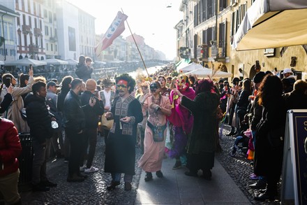 Milan Italy News Celebrations Ambrosian Carnival Editorial Stock Photo ...