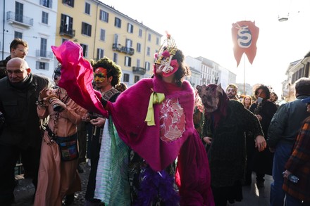 Milan Italy News Celebrations Ambrosian Carnival Editorial Stock Photo ...