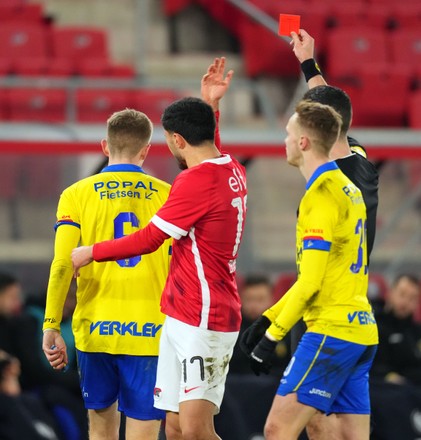 Alkmaar Referee Marc Nagtegaal Gives Red Editorial Stock Photo - Stock ...