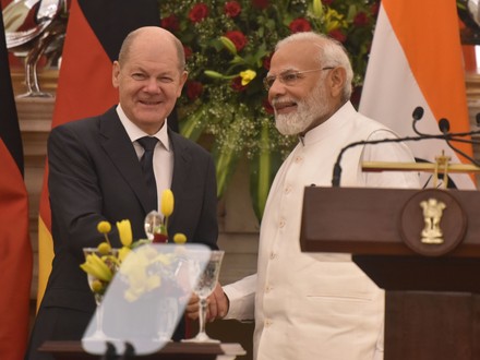 Prime Minister Narendra Modi German Chancellor Editorial Stock Photo ...