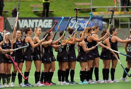 Black Sticks Acknowledge Crowd Before Womens Editorial Stock Photo ...