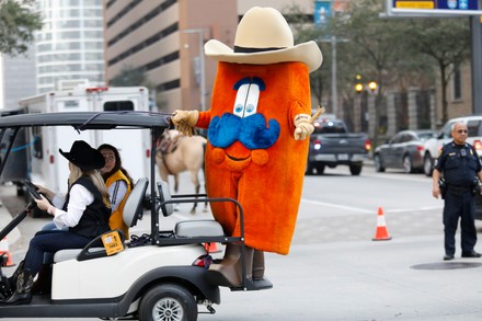 Howdy Official Houston Rodeo Mascot Rides Editorial Stock Photo - Stock ...