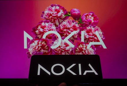 Nokia New Logo Displayed On Mobile Editorial Stock Photo - Stock Image ...
